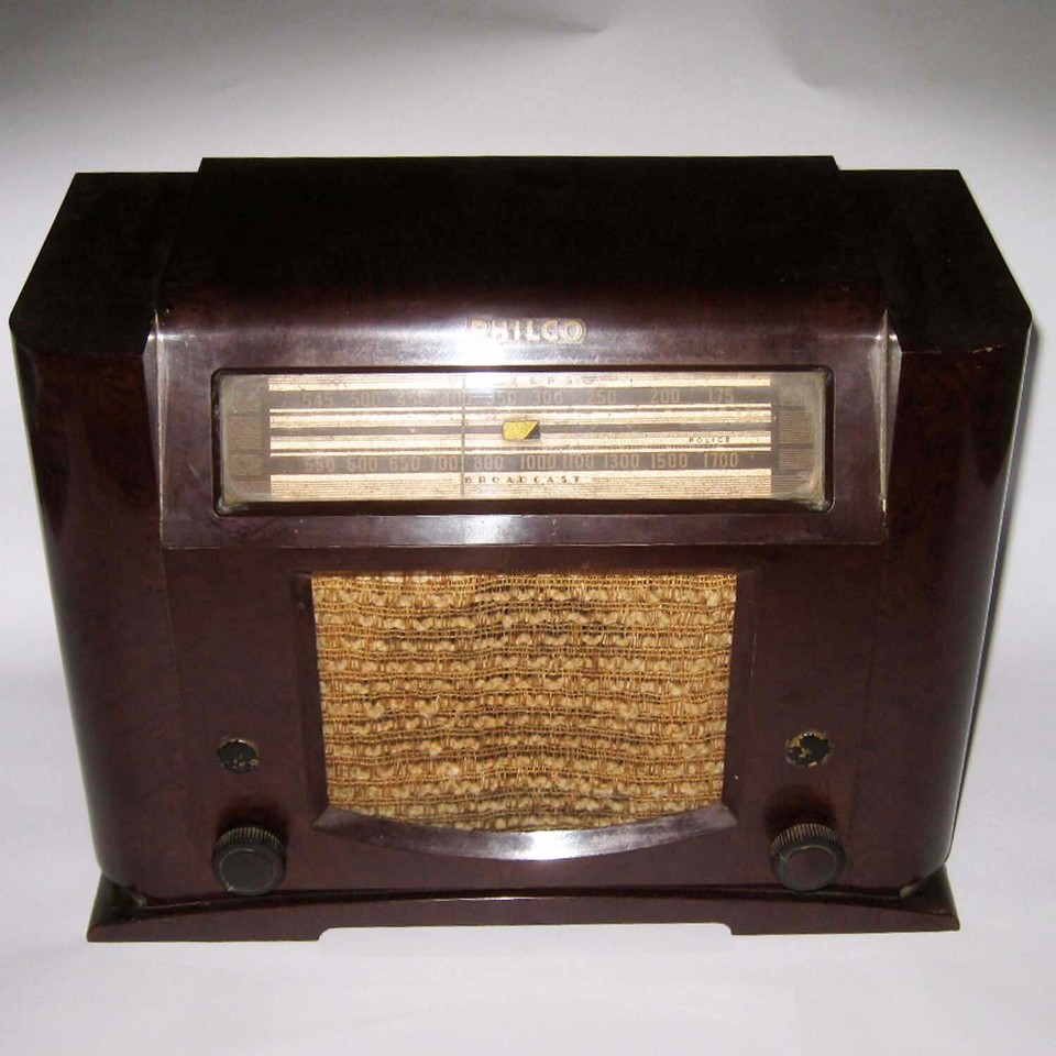 PHILCO ® 41-90 Code 121 Bakelite Table Top Farm Battery Vacuum Tube ...