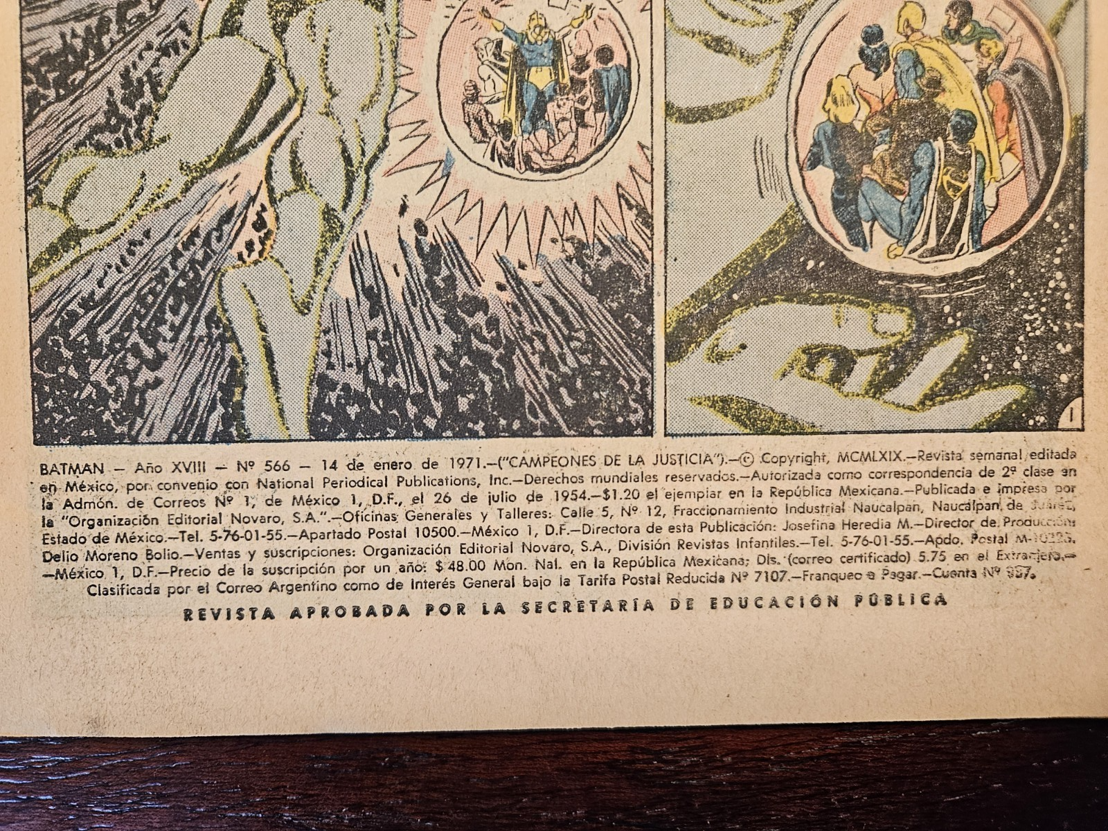 Batman El Hombre Murcielago 566 DC comic book 1971 Justice League ...