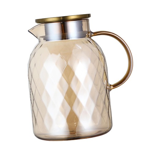 Glass Pitcher Water Carafe with Lid Borosilicate Glass Water Kettle ...