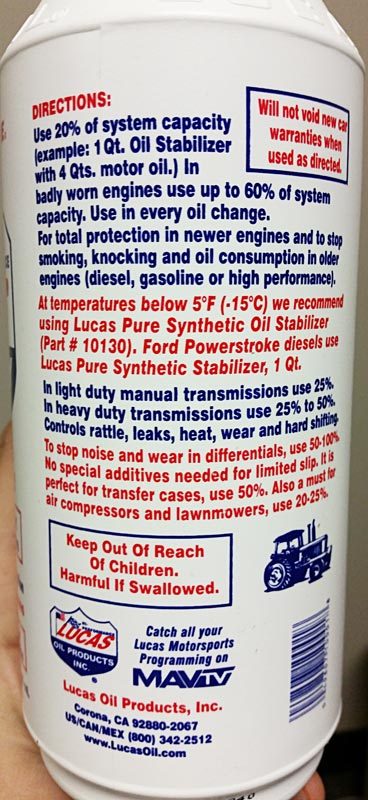 LUCAS 10001 HEAVY DUTY OIL STABILIZER - BOX OF 12 BOTTLES | eBay