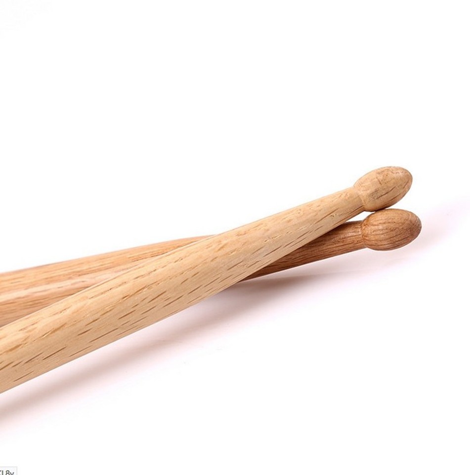 2 Pcs Drumstick Replacement Drum Rock Stick Oak Wood Musical Instrument ...