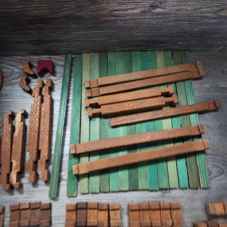 Vintage American Logs Set No. 815 Senior Size 3/4" 103 Pcs Halasam USA ...