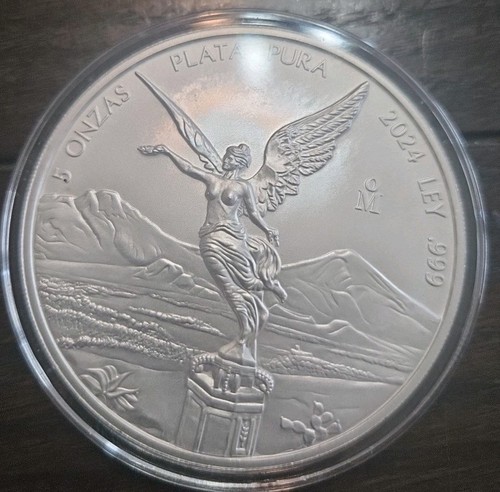 2024 Mexico 5 oz Onza. .999 Silver Libertad Coin - In Mint Capsule | eBay