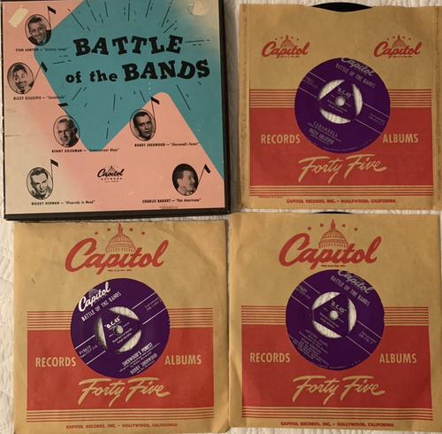 VINTAGE RARE "Battle Of The Bands" 45 Rpm Original Capital Forty Five ...