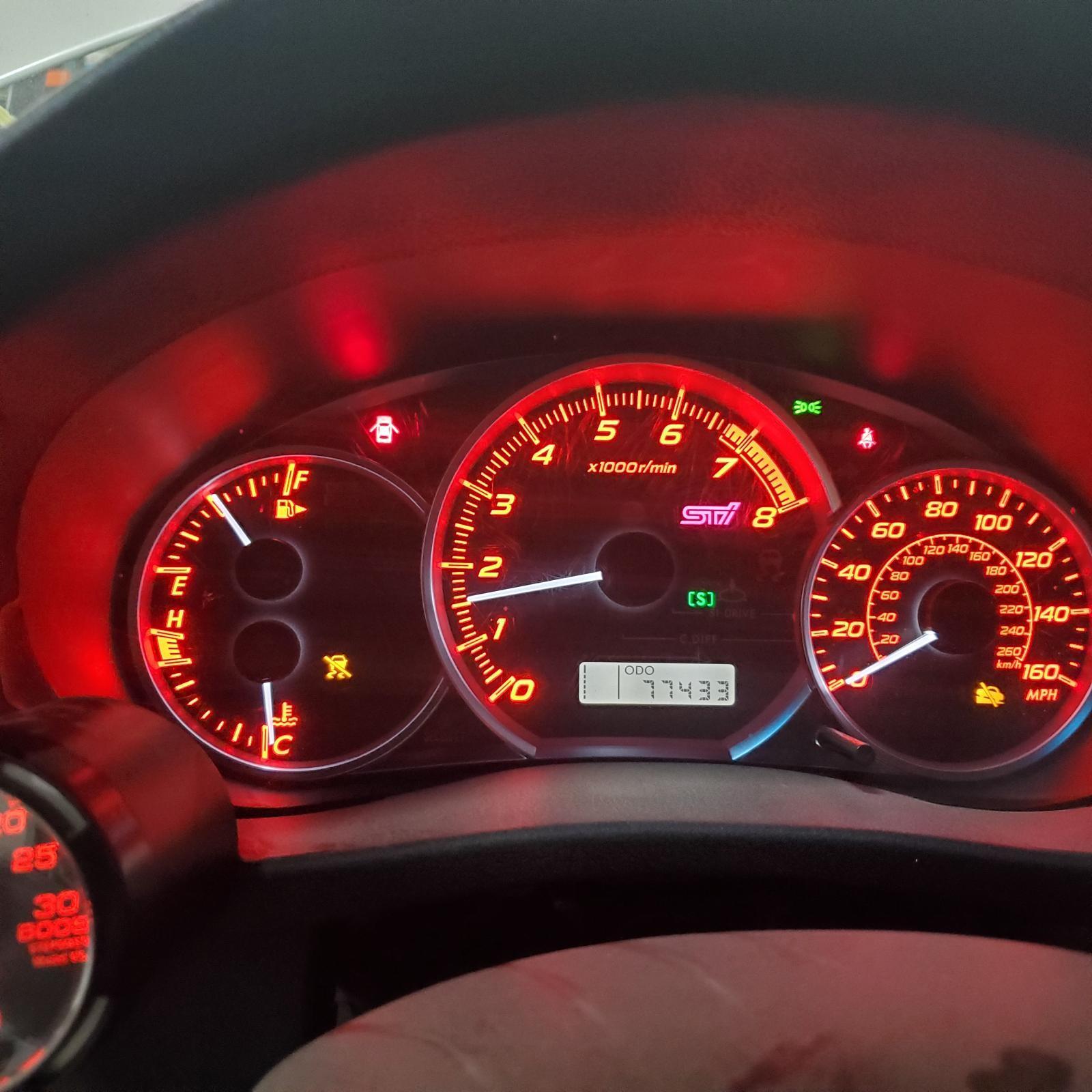 SUBARU IMPREZA Speedometer (cluster), (2.5L), MPH, STi 11 | eBay
