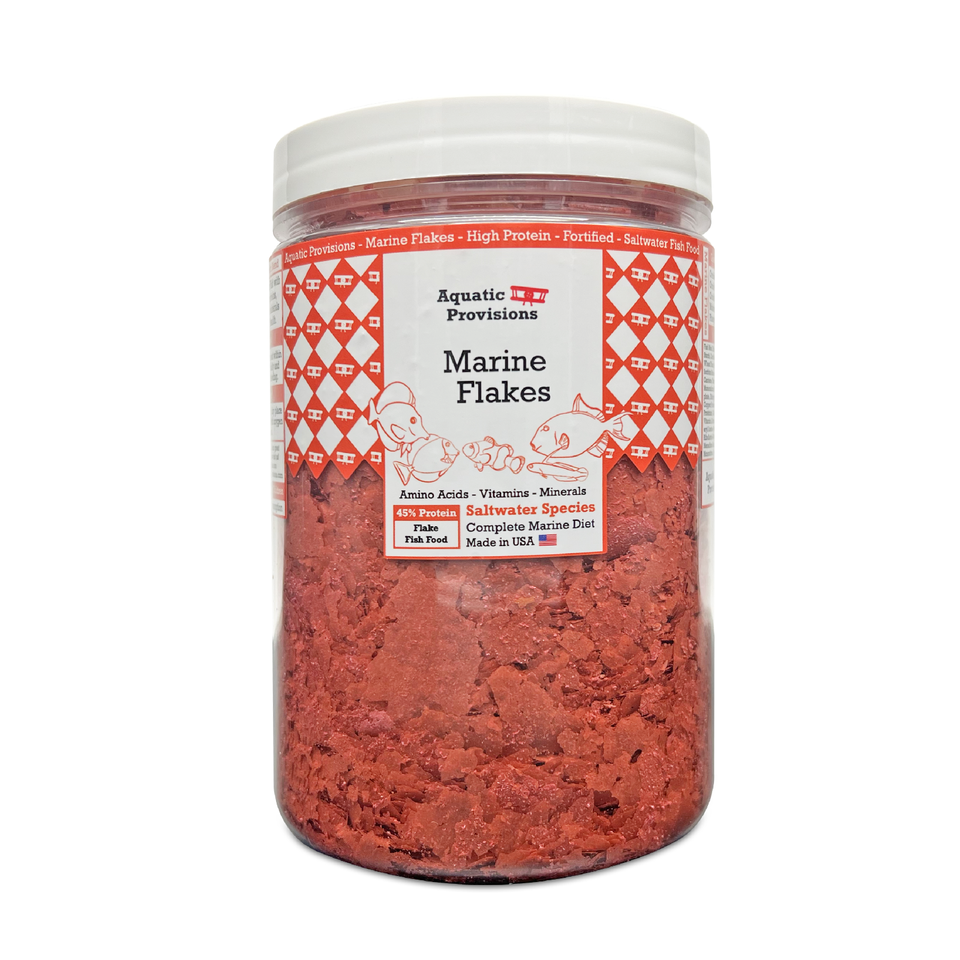 Marine Flakes Fish Food 1oz - 3.5oz for Saltwater Species 45% Protein ...