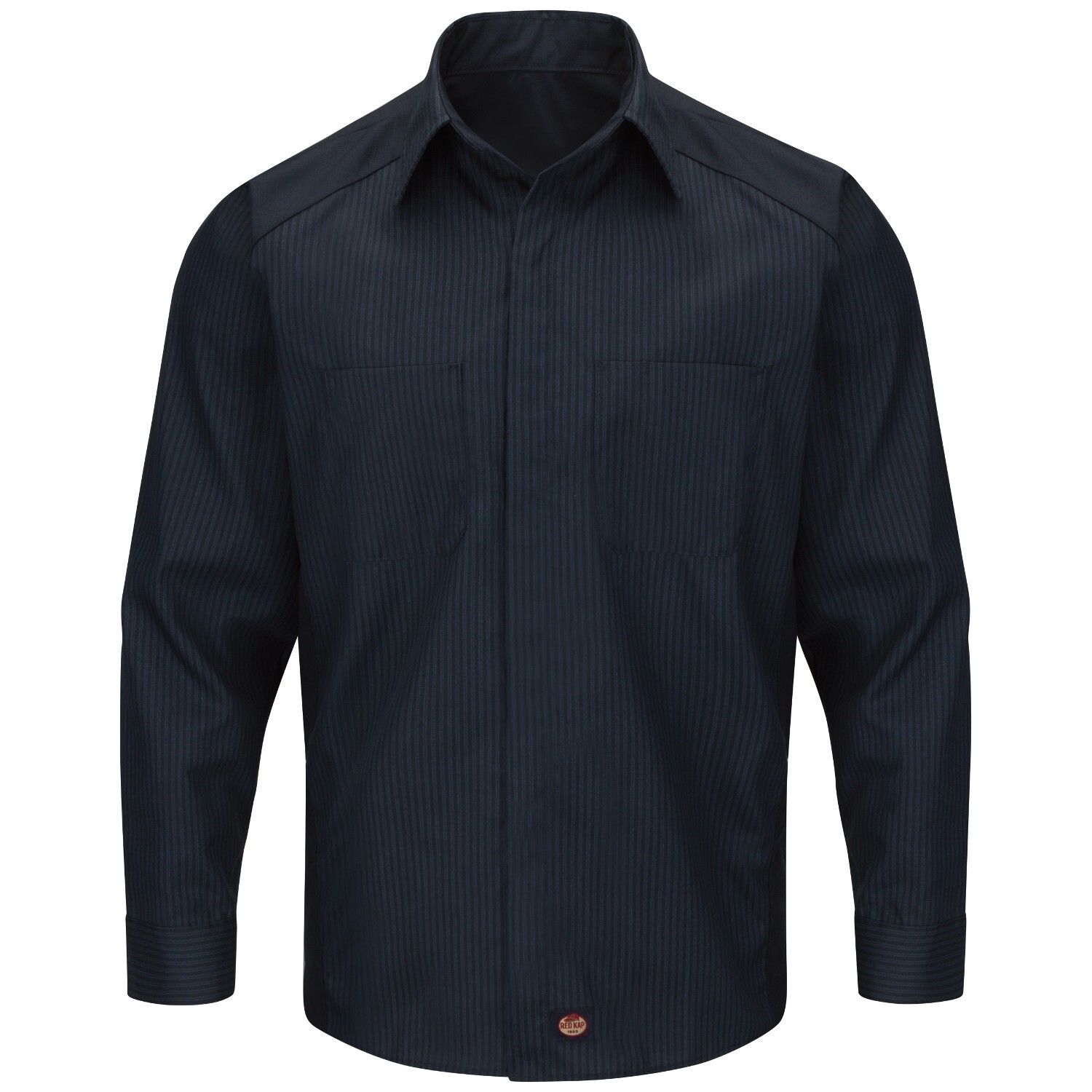 New Red Kap Men's Long Sleeve No Scratch Shop Shirt SY30 Striped Color ...