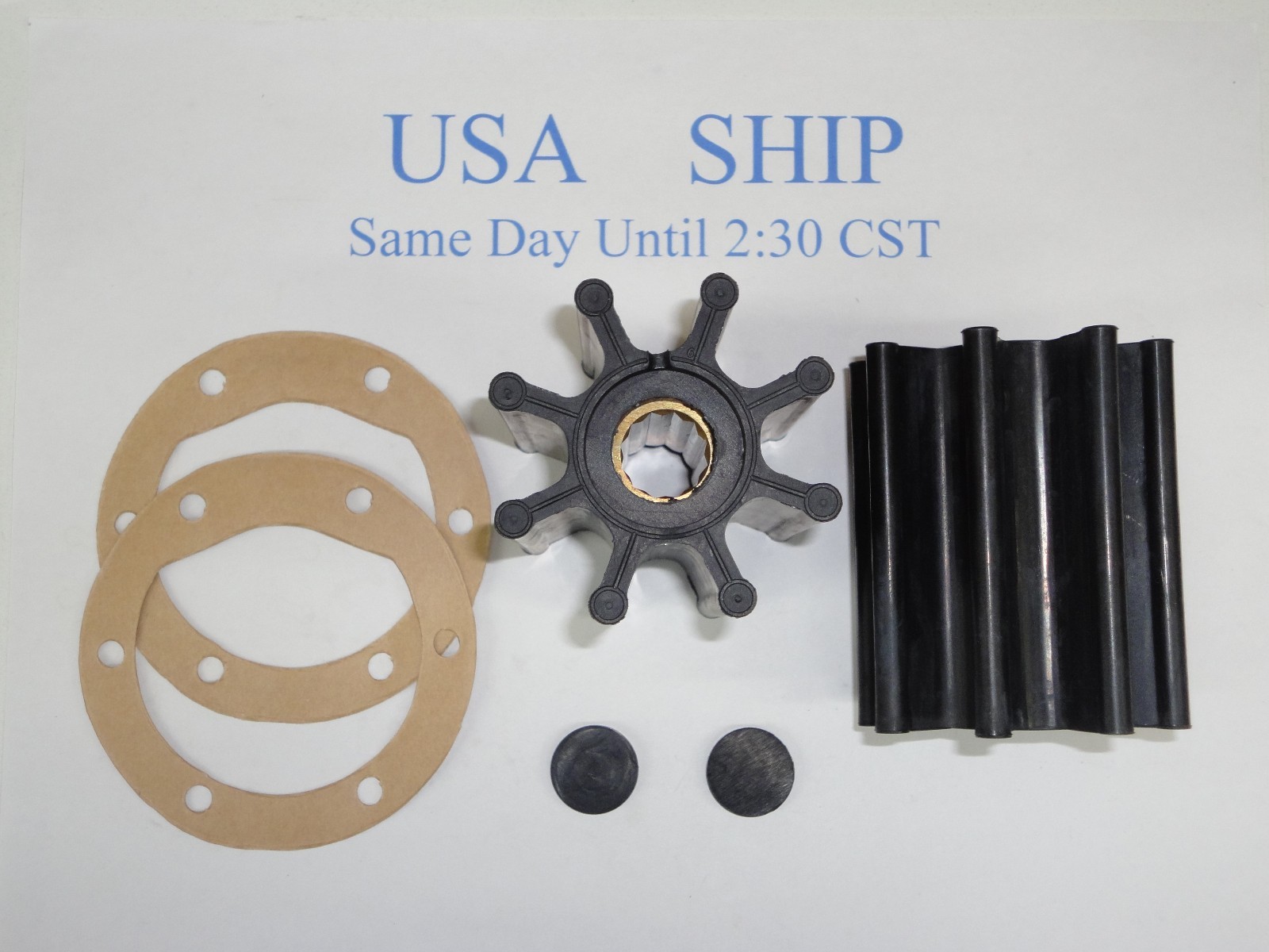2 Ea Impeller Kit Fits Cummins Marine Diesel CMD4.2L D254 Mercruiser 47 ...