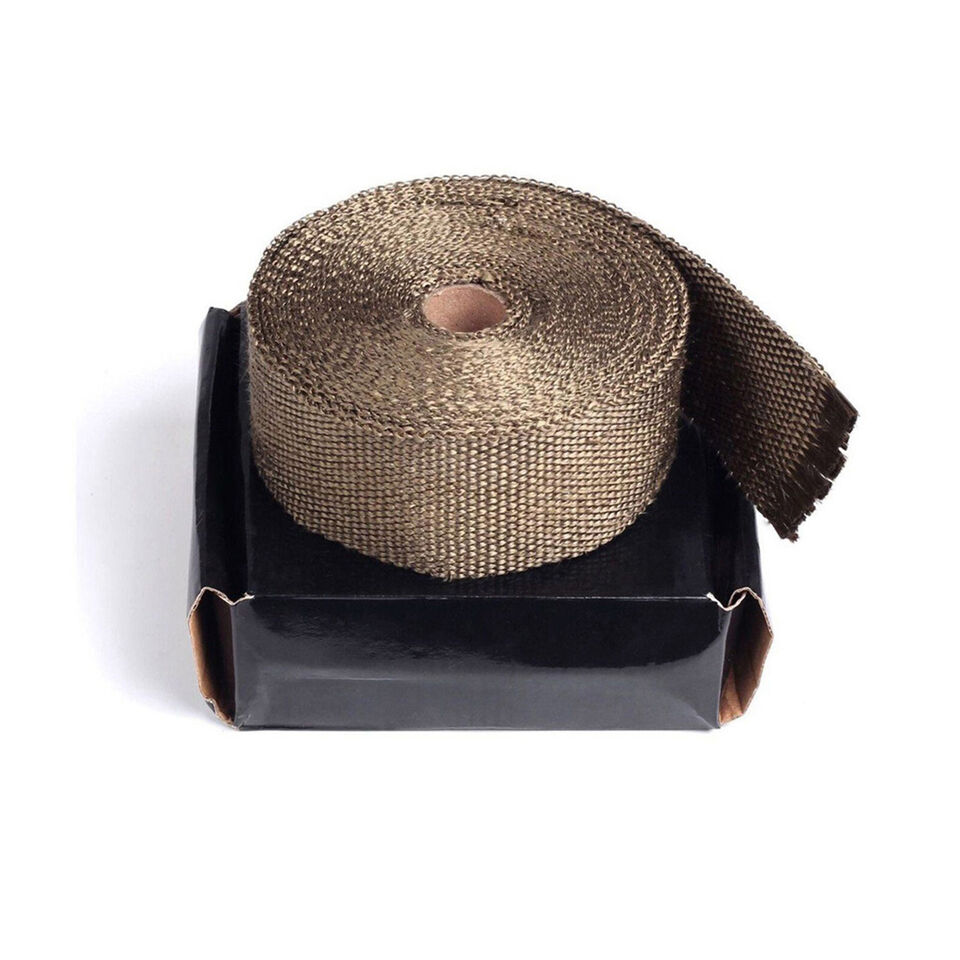 2" 50Ft Titanium Basalt Manifold Header Exhaust Pipe Heat Wrap +10 Ties ...