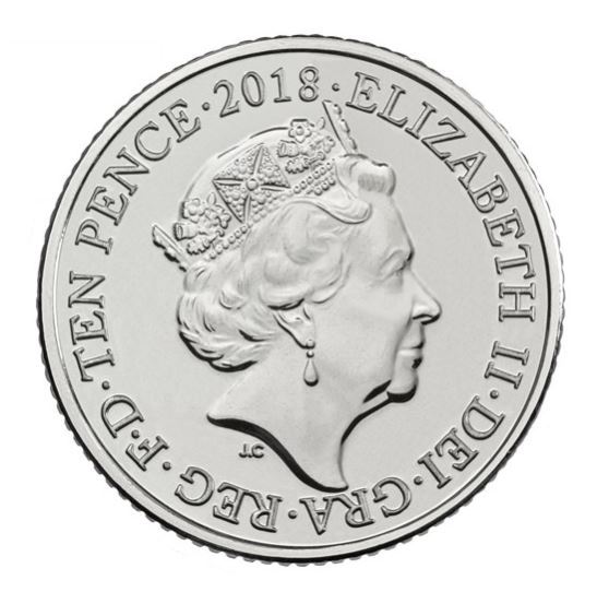 2018 2019 A-Z Alphabet 10p Ten Pence coin Angel Bond Fish Oak NHS Robin ...