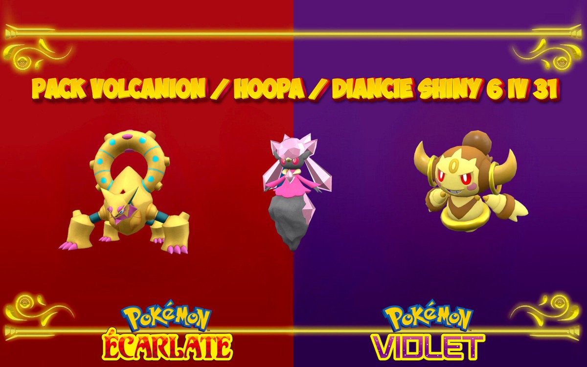 Volcanion Diancie And Hoopa