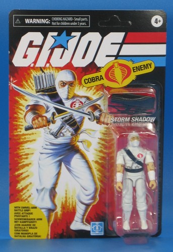 GI Joe Storm Shadow 3.75" Action Figure 2022 MOC Hasbro Retro ...