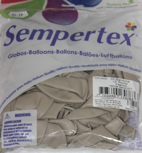 Sempertex White Sand 071 (Beige) Nude Latex Balloons Birthday 5, 12 ...