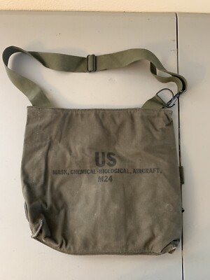 M24 Gas Mask Bag USGI Military Aircraft Chemical/Biological | eBay