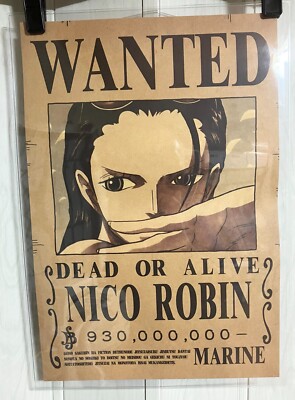 One Piece NICO ROBIN Wanted Poster Kraft Paper A3 From Japan ###1 | eBay