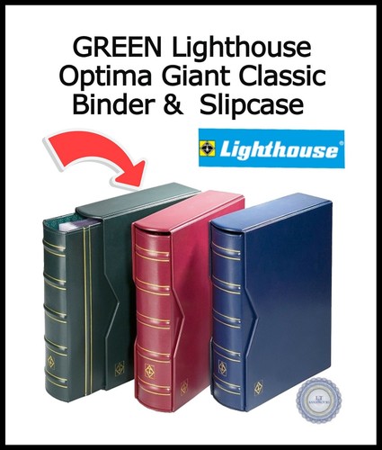 1 Quality Lighthouse Giant 4D Rings Optima Binder + Slipcase Storage ...