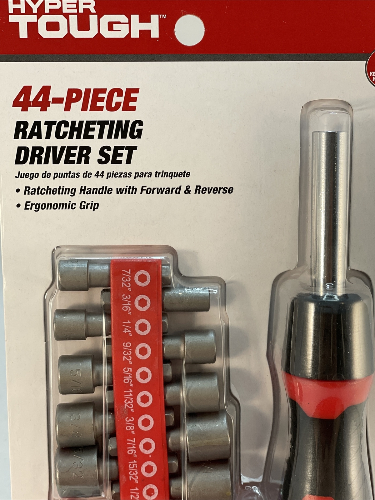 Hyper Tough 44 Piece Ratcheting Screwdriver Bits Set with Sockets ...