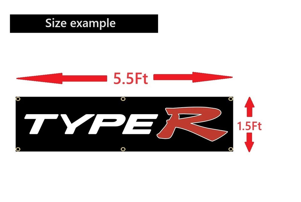 large banner flag 5.5x1.3ft [HONDA Racing]garage room decora 14666 | eBay