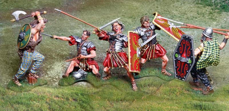 THE COLLECTORS SHOWCASE ROME 43AD CS00981 BARBARIAN ATTACKING WITH AXE ...