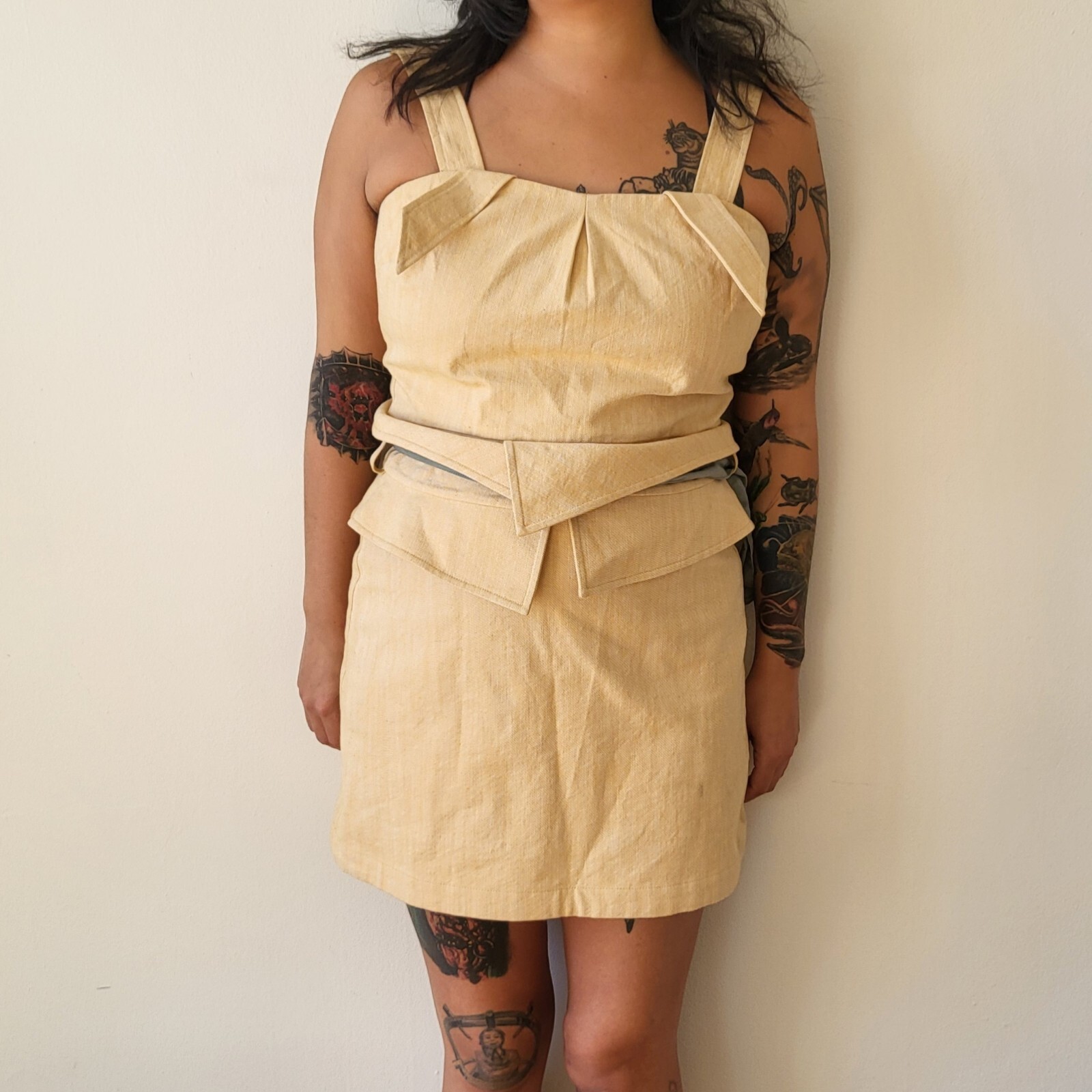 Alexis Revolve Belted Denim Mini Dress Mini Dress Siz… - Gem