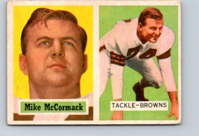 1957 TOPPS FOOTBALL #3 MIKE MC CORMACK LOW GRADE KI | eBay