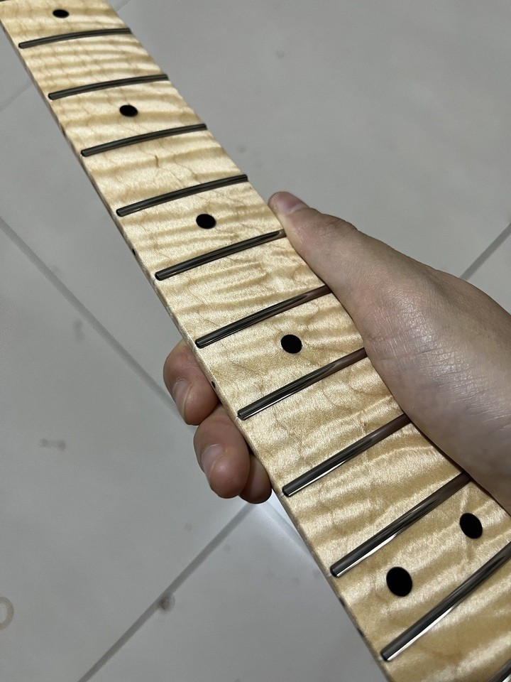 AAA Gloss reverse headstock Left hand 22fret Flame Maple Electric ...