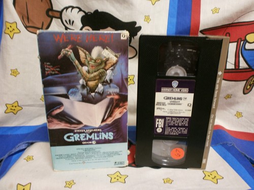 Vintage Gremlins VHS Tape Original 1985 Horror Comedy BLUE Original ...
