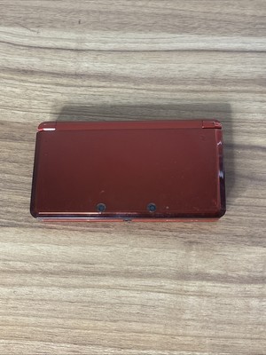 Nintendo 3DS Red Handheld Console Flame Red CTR-001 Read Disc | eBay