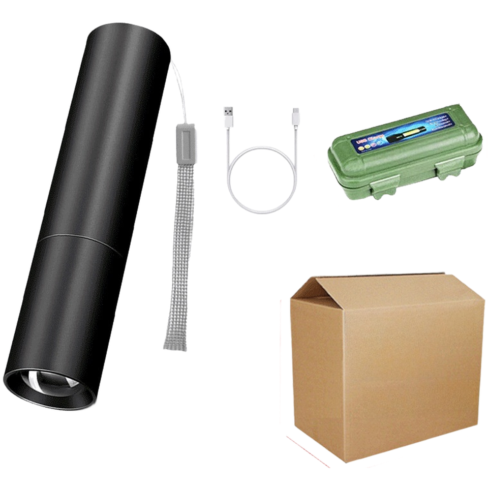 LED Zoom Light Wide To Narrow Beam USB Charging Port Compact Portable ...