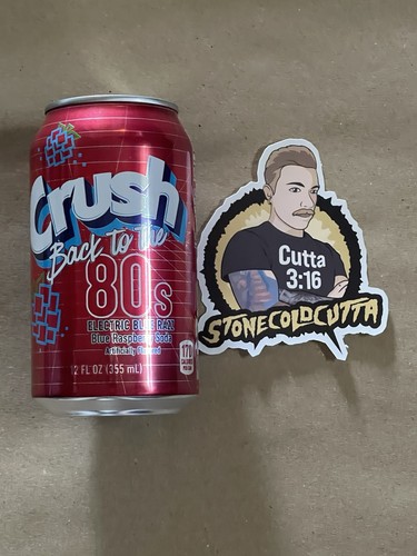 CRUSH BACK TO THE 80S - Electric Blue Razz Soda - (1) 12 Oz Can - BB 3 ...