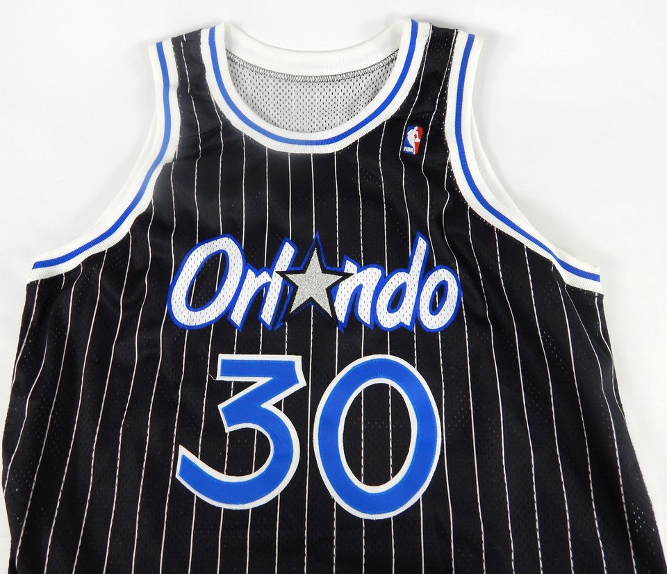 1993-94 Orlando Magic Tree Rollins #30 Game Issued Black Jersey 52 959 ...