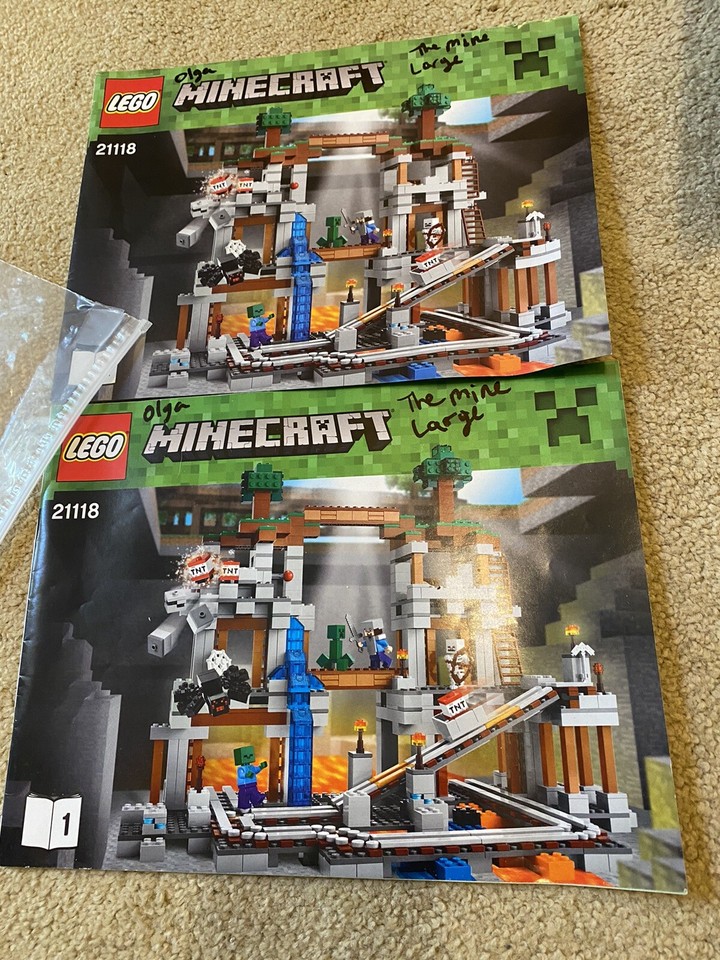 Huge LEGO Minecraft Lot 21118: The Mine 21113 21114 21115 21116 21120 ...