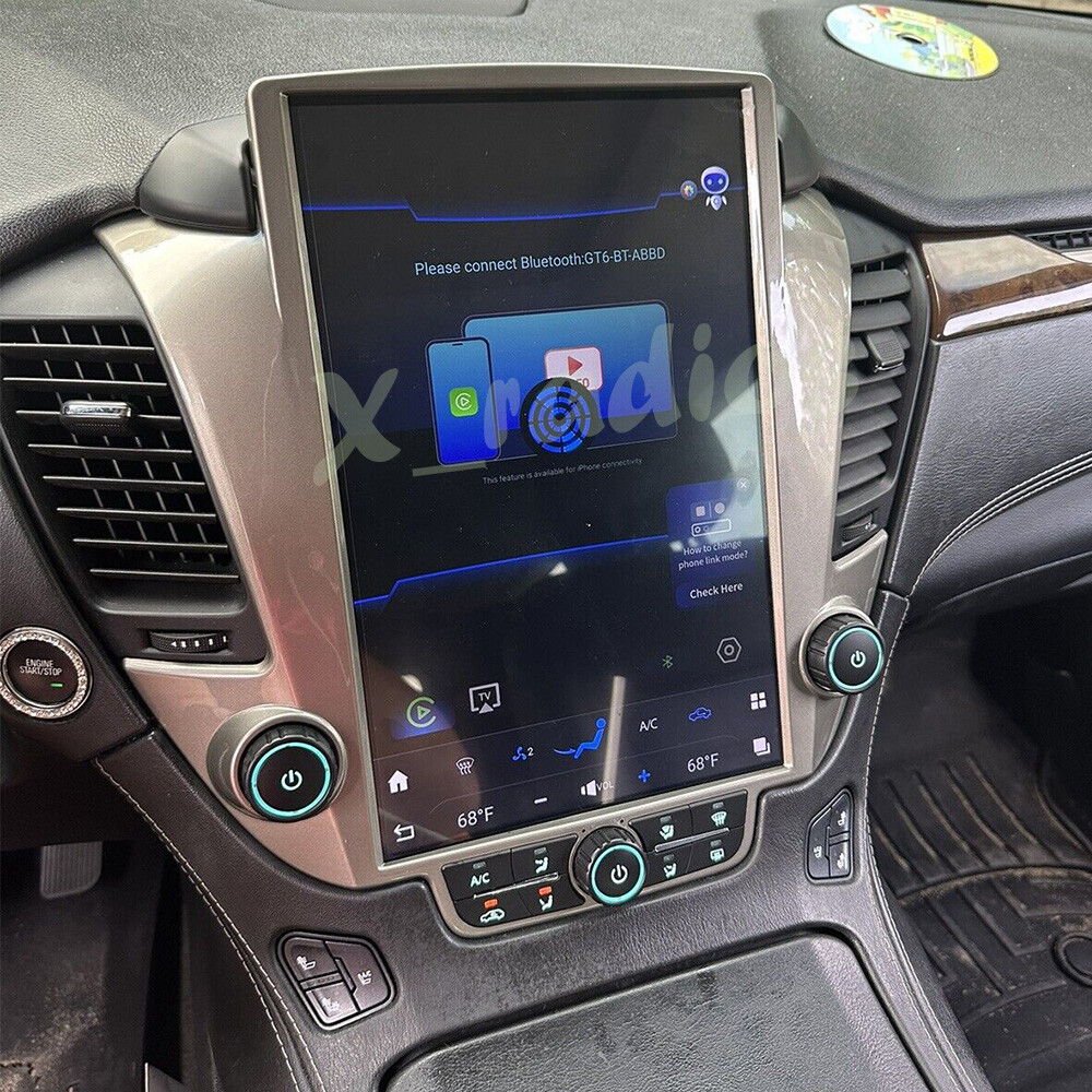 14.4" Android 11 Tesla Style Smart Radio Vertical Screen For GMC Yukon ...