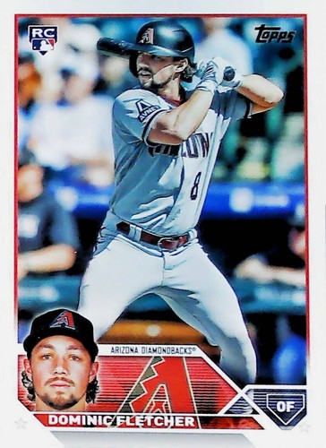 2023 Topps Update US32 DOMINIC FLETCHER ROOKIE CARD ARIZONA ...