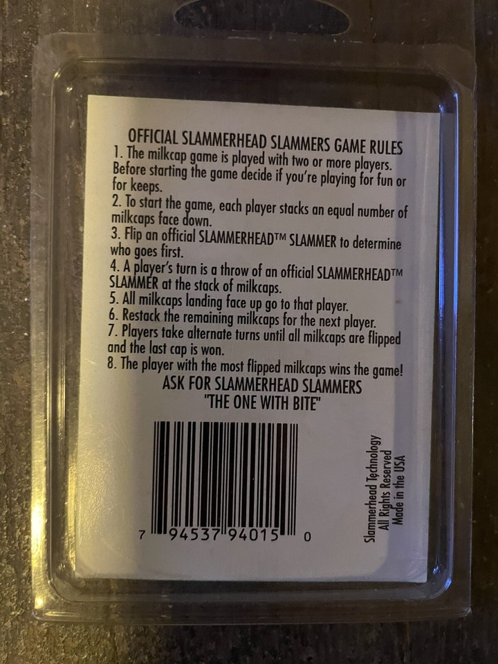 slamtek slammerhead Pogs vintage sealed pack pog milk caps | eBay
