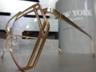 New CLASSIC VINTAGE RETRO Style Clear Lens EYE GLASSES Gold Metal ...