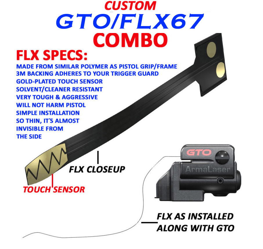 ArmaLaser GTO for SIG Sauer P226 w/ Rail - RED Laser Sight w/ FLX67 ...