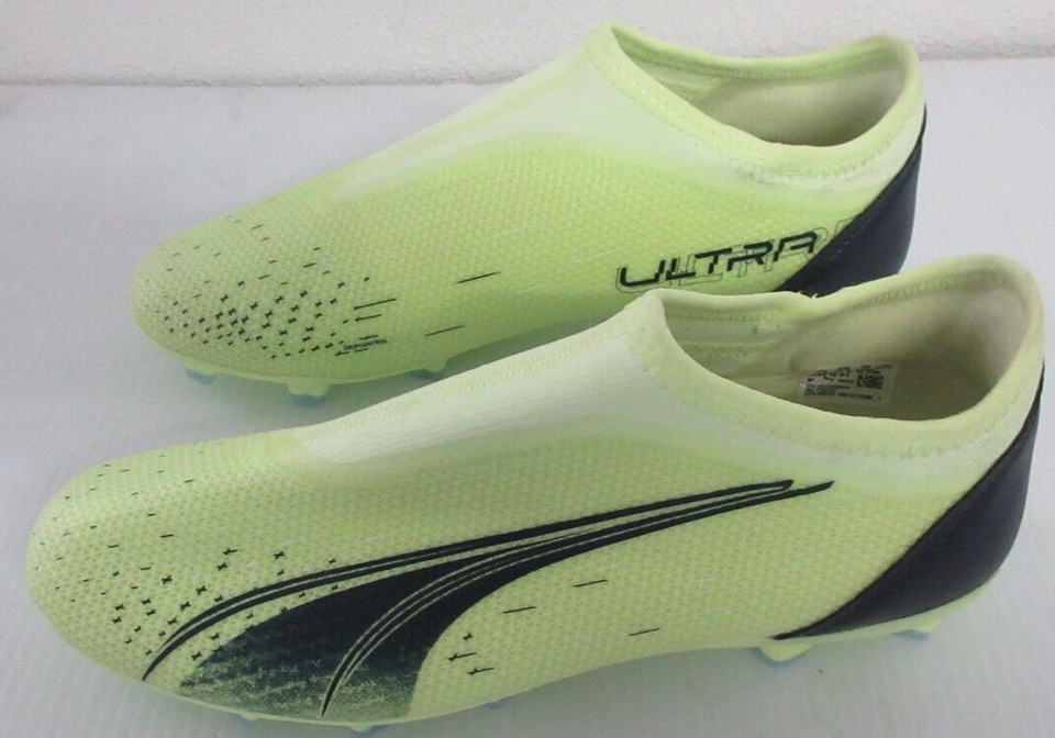 Puma Ultra Grip Control Laceless Neon Green Soccer Cleats Youth Shoes ...