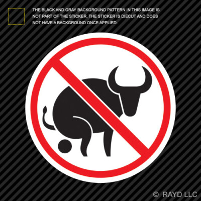 No Bullshit Sticker Die Cut Vinyl bs b.s. bull | eBay