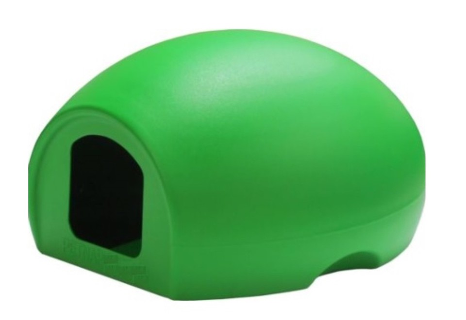 Cat Bed HEATED- pet outdoor plastic cat pod sun shelter kennel house ...