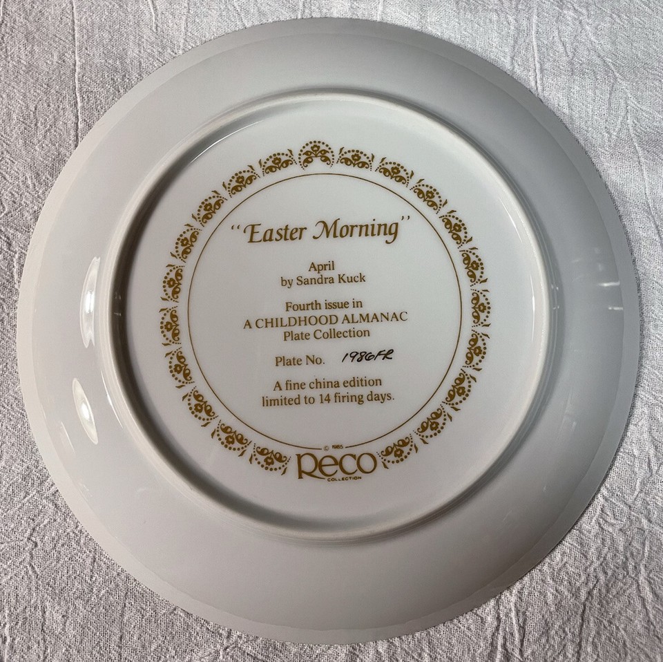 "Easter Morning” April “1985” 4th Issue Childhood Almanac Collectable ...