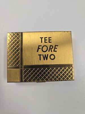 1950 Golden Craft Golf Tee Set 1950's Tee Fore Two Game Set Markers ...