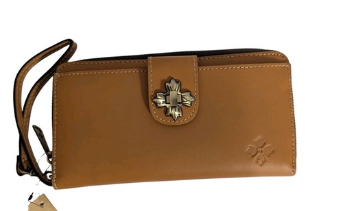 Patricia Nash Edeline Leather Wristlet Wallet-Waxed Vegetable Tan-NWT ...