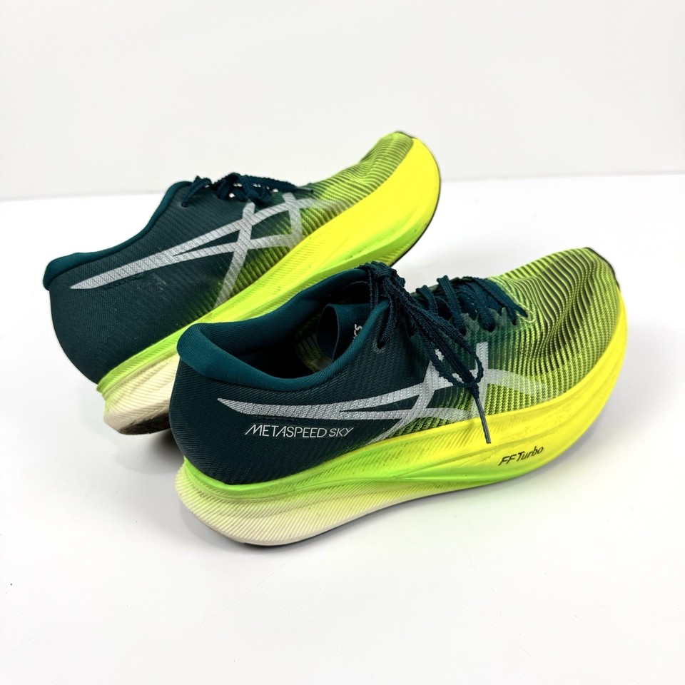 Asics Metaspeed Sky+ Plus Shoes Velvet Pine/ Safety Yellow (1013A115 ...