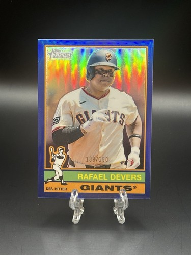 2025 Topps Heritage High Number Rafael Devers #540 Blue /150 SF Giants ...