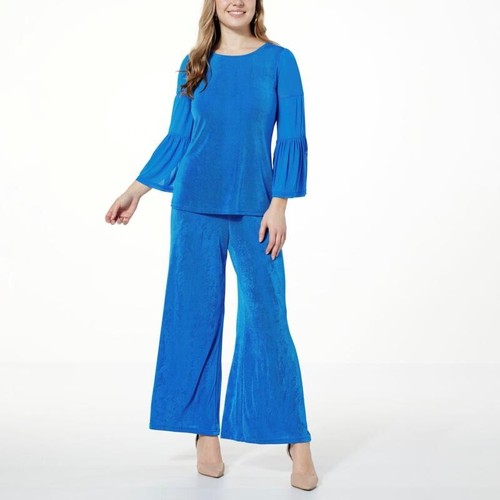 Antthony 2-piece Tiered Mesh Knit Sleeve Top and Pant Set | eBay