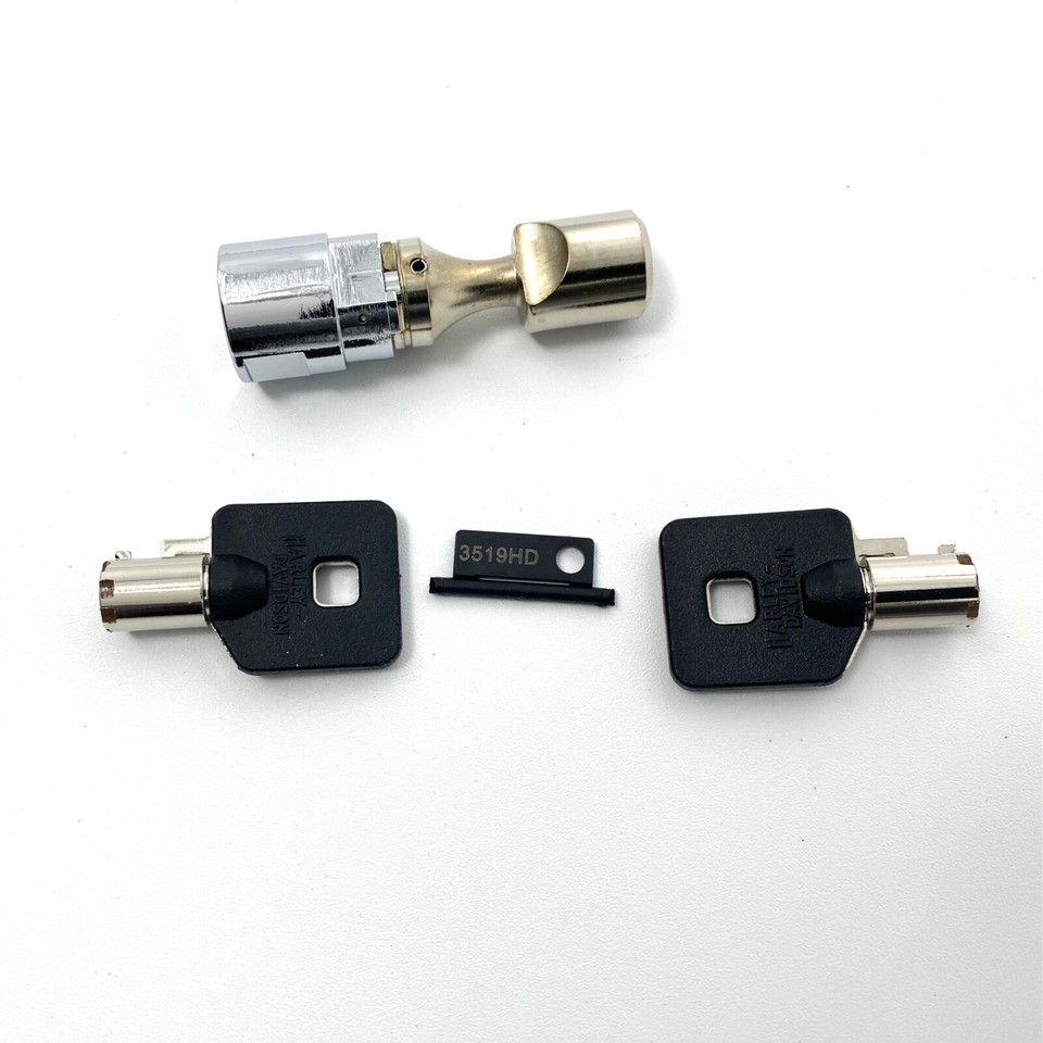 oem Harley 00-17 Softail Dyna Front Fork Lock with 2 Keys Set Genuine ...
