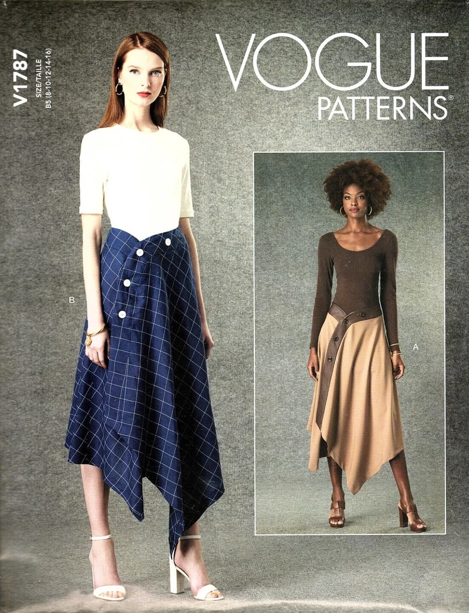 Asymmetrical Wrap Skirt Pattern