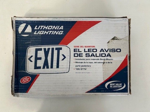 Lighting Ext Sgn,Thermplst,Wht,11 3/4in,1W LQM S W 3 R 120/277 M6 ...