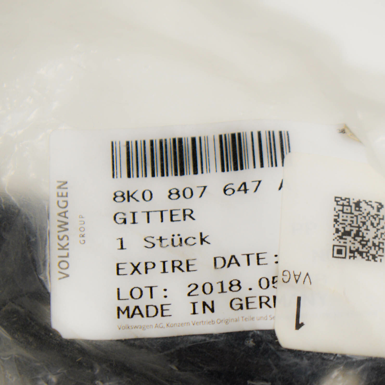 Audi A4 Avant B8 Front Lower Grille 8K0807647A 2015 Genuine for sale ...